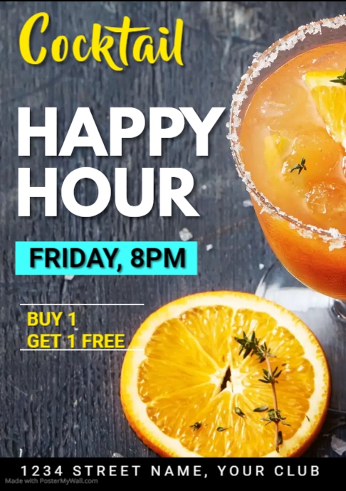 bar poster Template | PosterMyWall