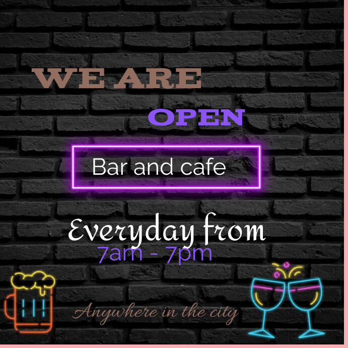 Bar template | PosterMyWall