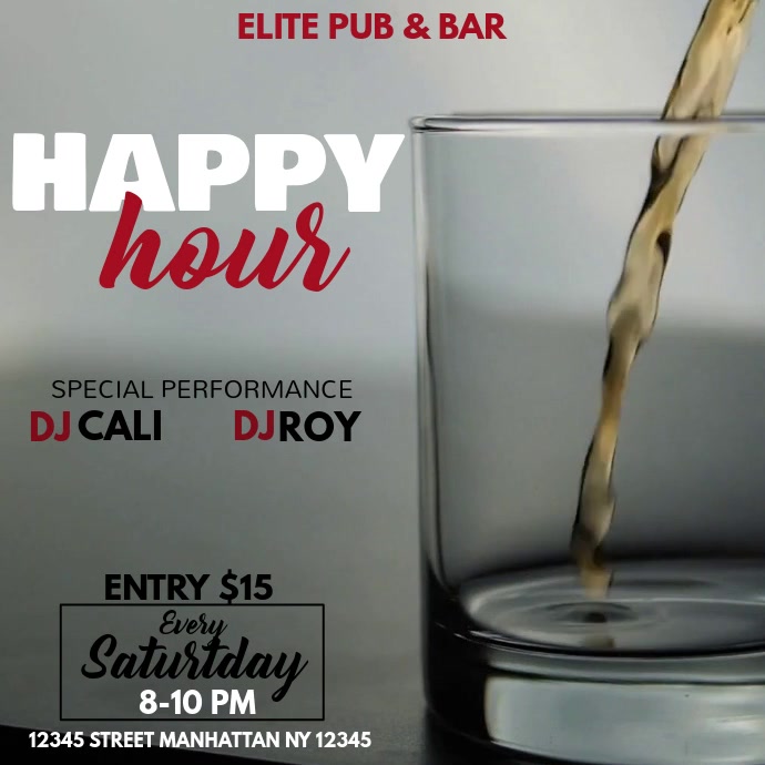BAR VIDEO AD Template | PosterMyWall