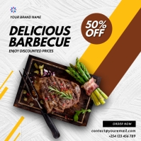 barbecue bbq menu restaurant sale flyer Template | PosterMyWall