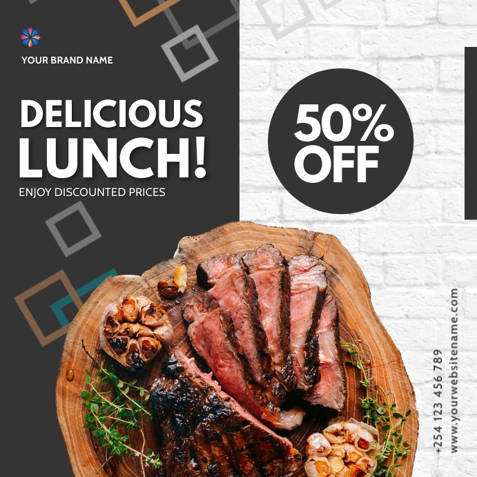 barbecue bbq menu restaurant sale flyer Template | PosterMyWall