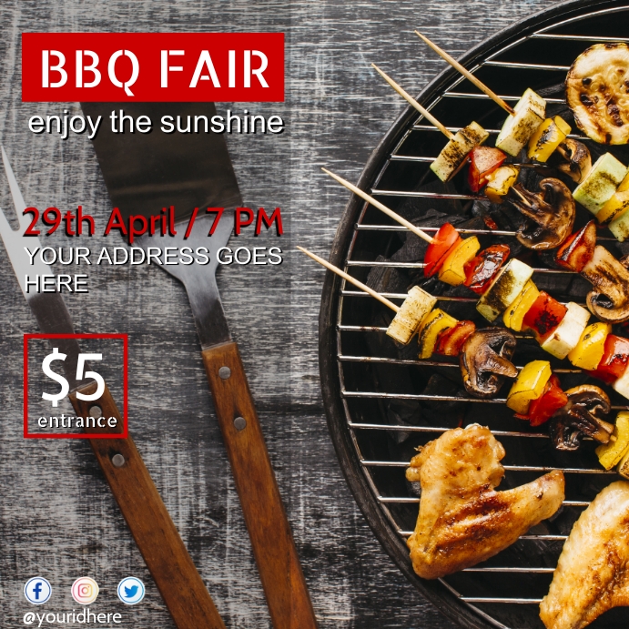 Barbecue Template | PosterMyWall