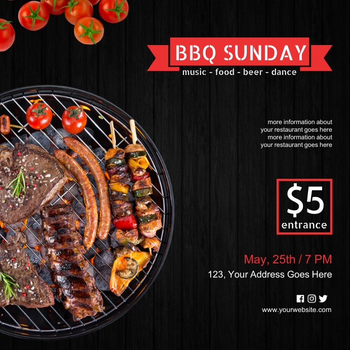 Barbecue Template | PosterMyWall