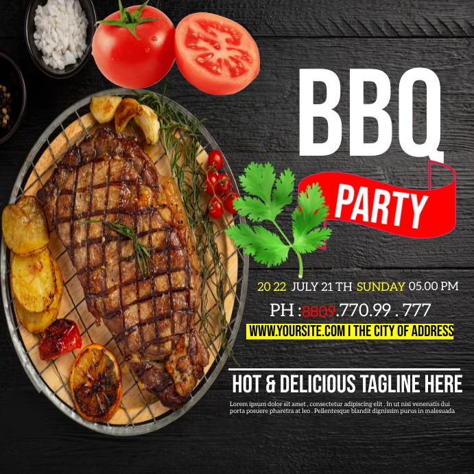 Barbecue Template | PosterMyWall