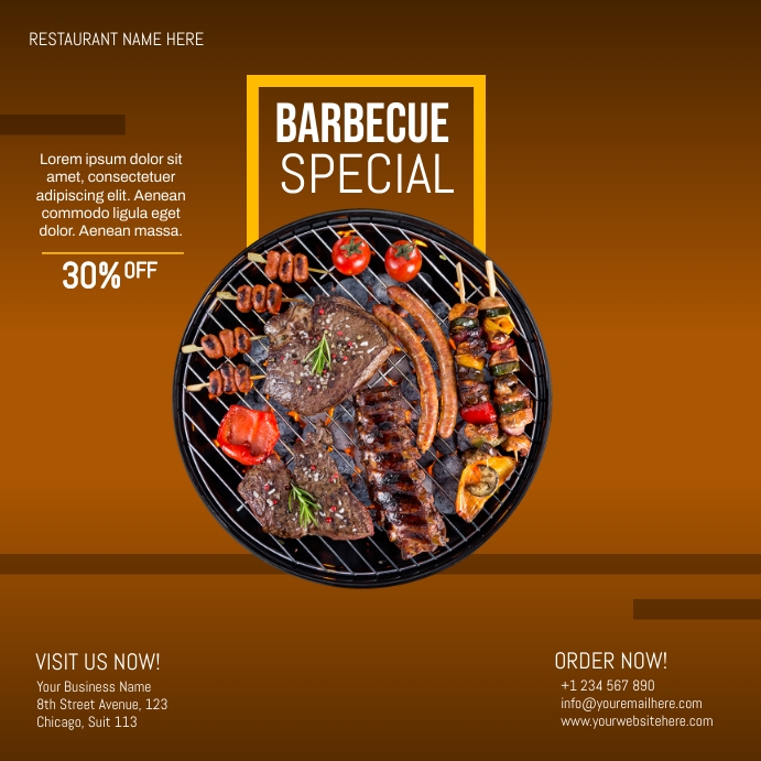 barbecue flyer Template | PosterMyWall
