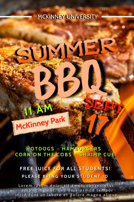 Barbecue Flyer Sjabloon templaat | PosterMyWall