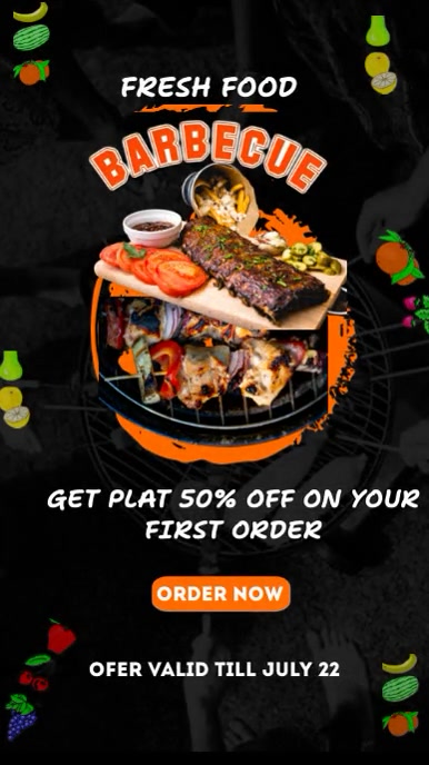 Plantilla de Barbecue Instagram Story Template | PosterMyWall