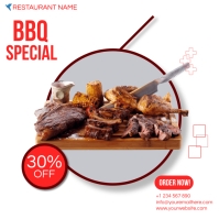 barbecue menu Template | PosterMyWall