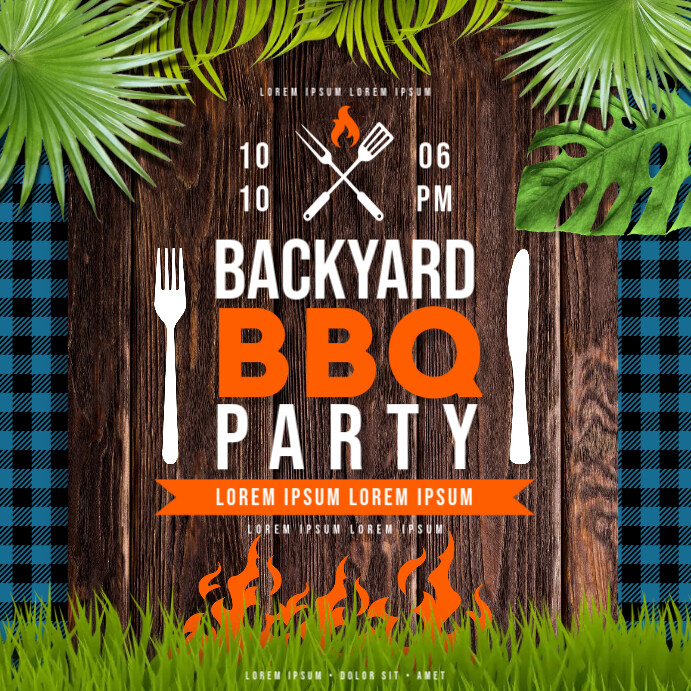 BARBECUE PARTY BANNER Template | PosterMyWall