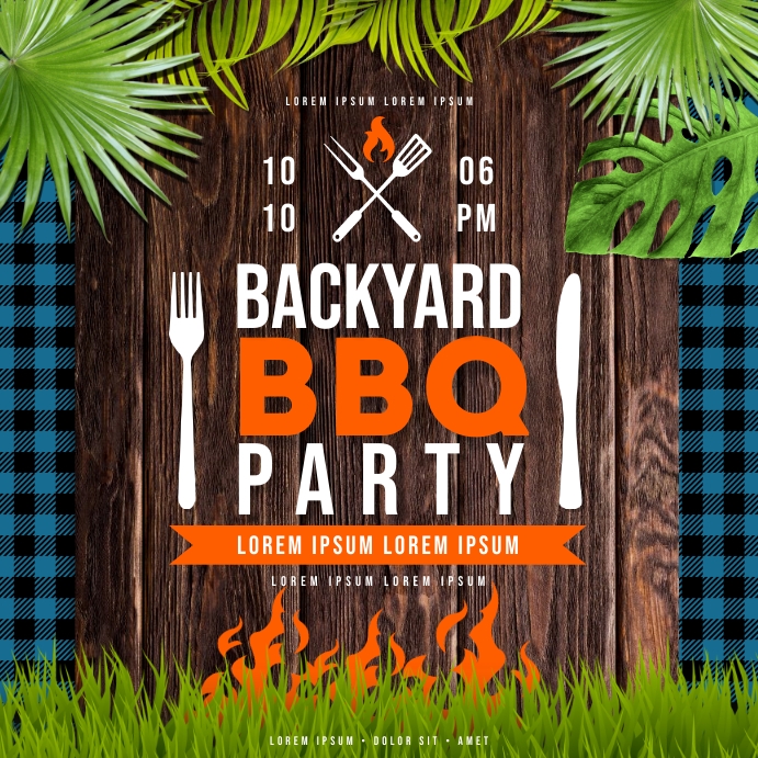 BARBECUE PARTY BANNER Template | PosterMyWall