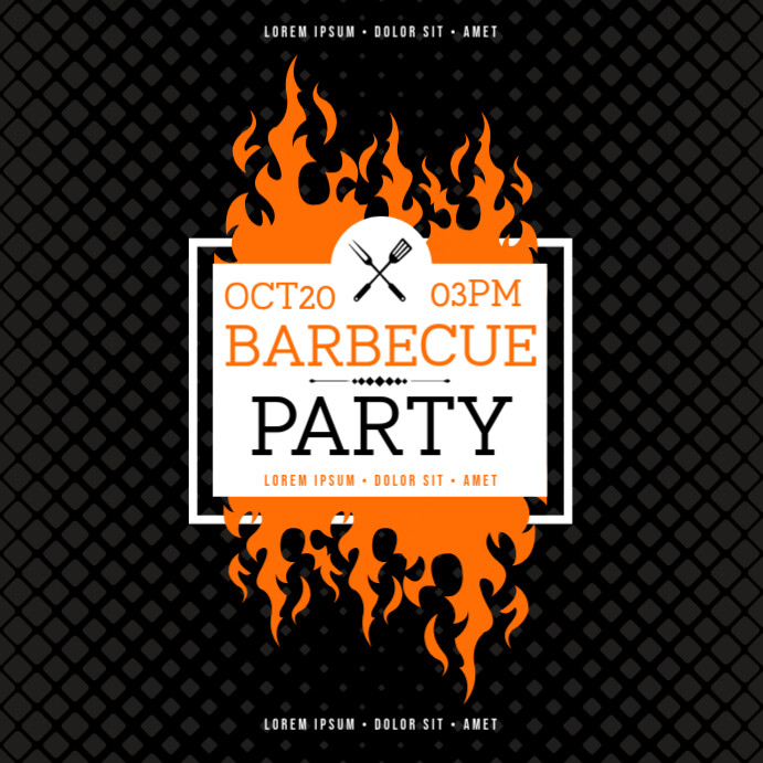 BARBECUE PARTY BANNER | PosterMyWall
