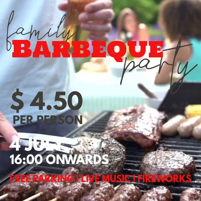 Barbecue Party Template | PosterMyWall