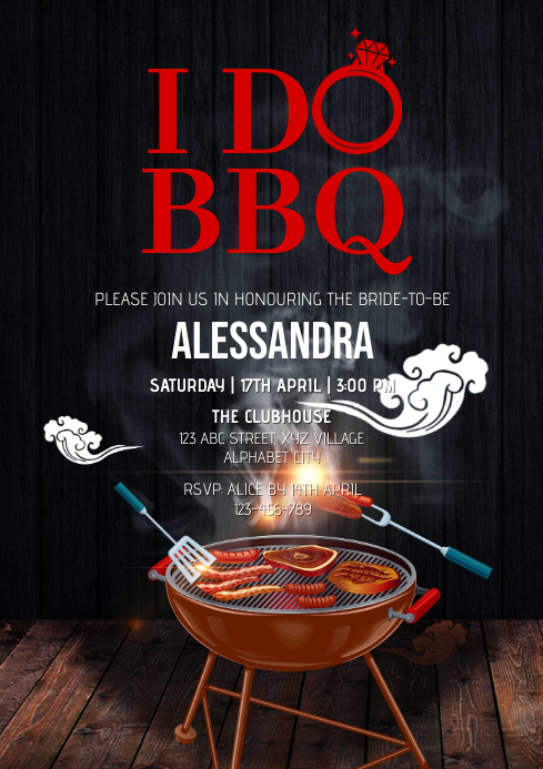 Barbecue Party Invitation Template | PosterMyWall