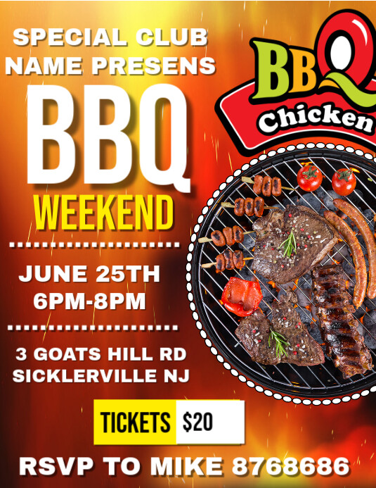 Barbecue Party Invitation Template | PosterMyWall