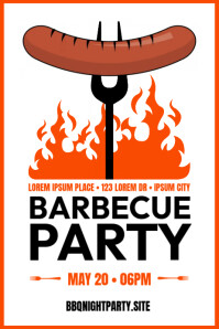 BARBECUE PARTY POSTER Template | PosterMyWall