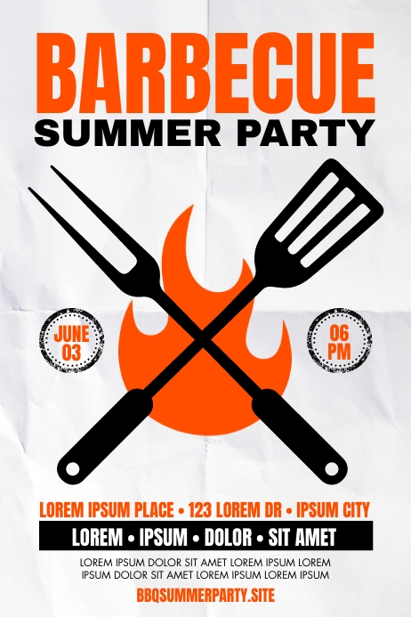 BARBECUE PARTY POSTEr Template | PosterMyWall