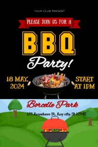 Barbecue Party Poster Template | PosterMyWall