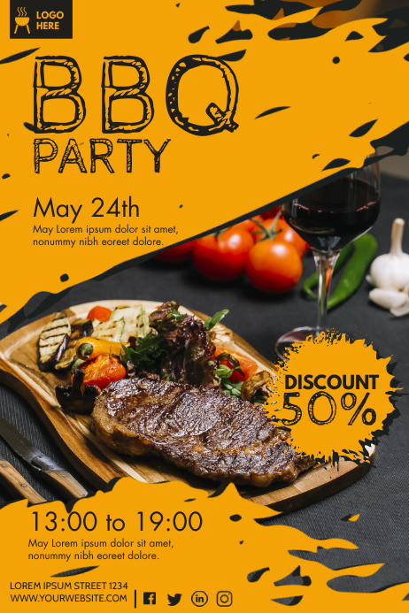 Barbecue Poster Template | PosterMyWall
