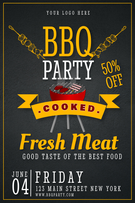 Barbecue Poster Template | PosterMyWall