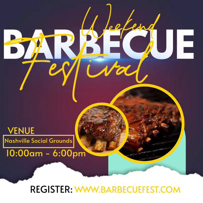 barbecue poster Template | PosterMyWall