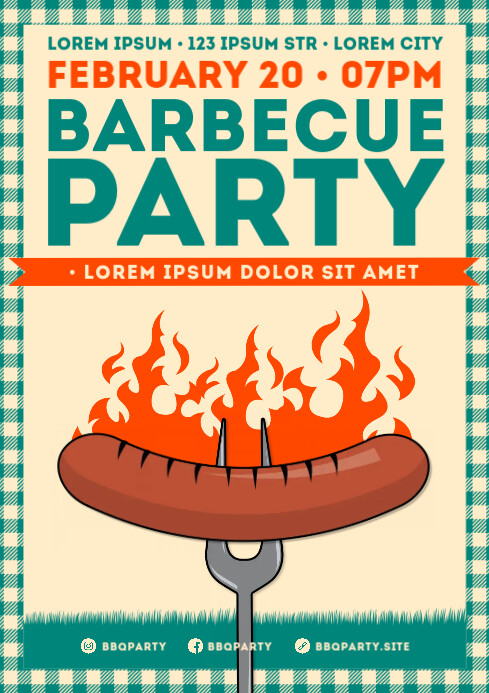 BARBECUE POSTER Template | PosterMyWall