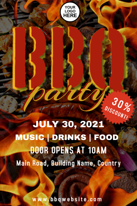 BARBECUE POSTER Template | PosterMyWall