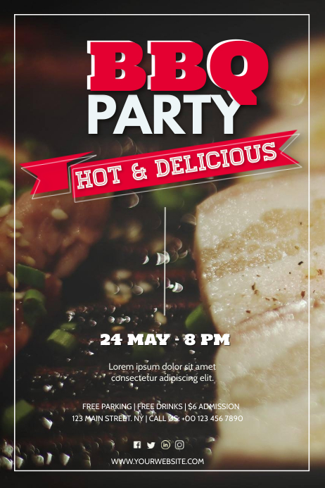Barbecue Poster Template | PosterMyWall