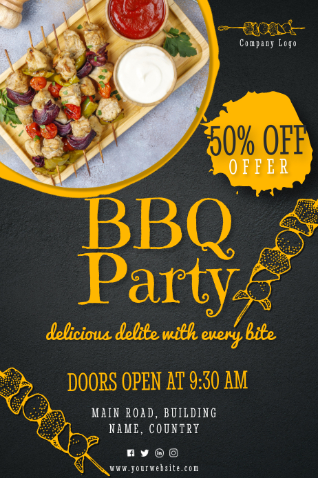 Barbecue Poster Template | PosterMyWall