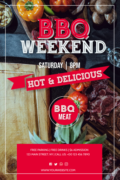 Barbecue Poster Template | PosterMyWall
