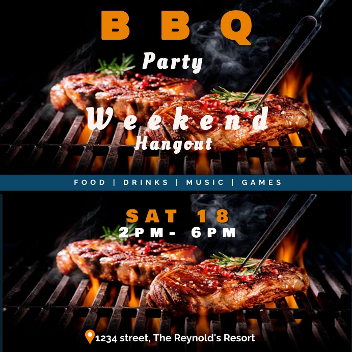 Barbecue Poster Template | PosterMyWall