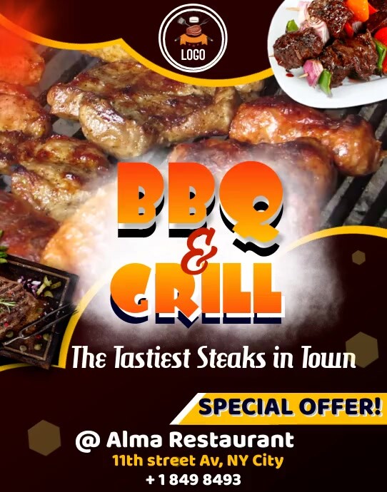 Barbecue Poster Template | PosterMyWall