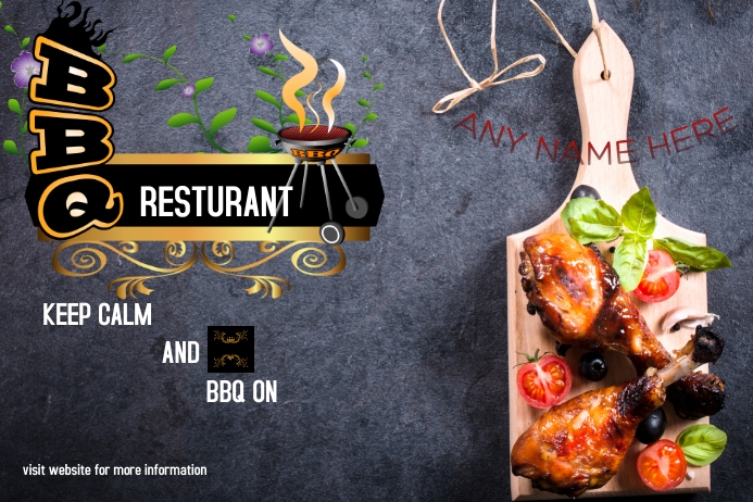 BARBECUE POSTER TEMPLATE | PosterMyWall