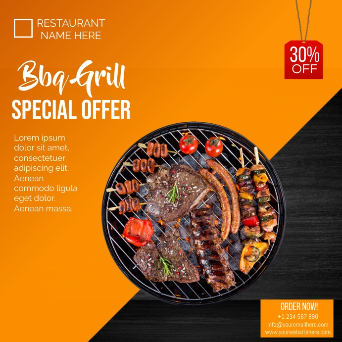 barbecue special Template | PosterMyWall