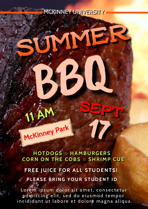 Barbecue template | PosterMyWall