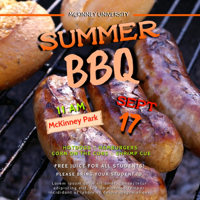 Barbecue template | PosterMyWall