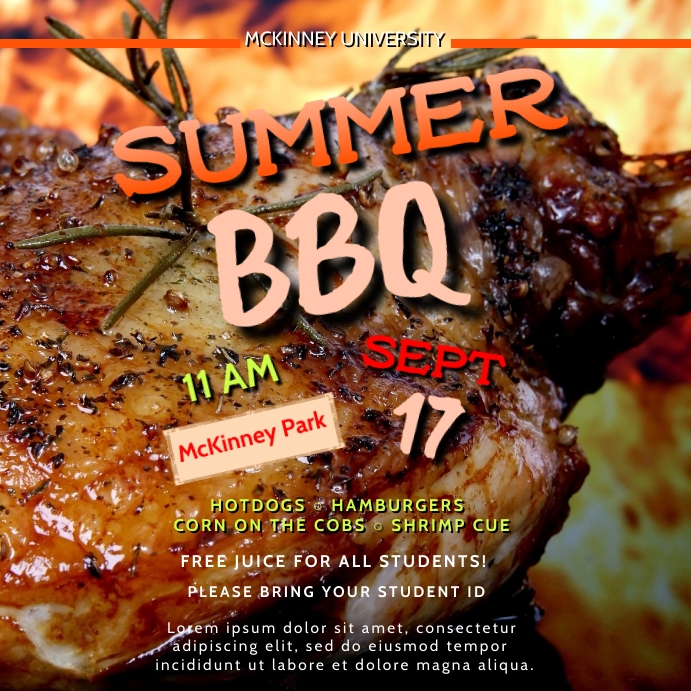Barbecue template | PosterMyWall