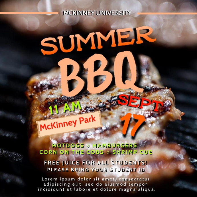 Barbecue template | PosterMyWall