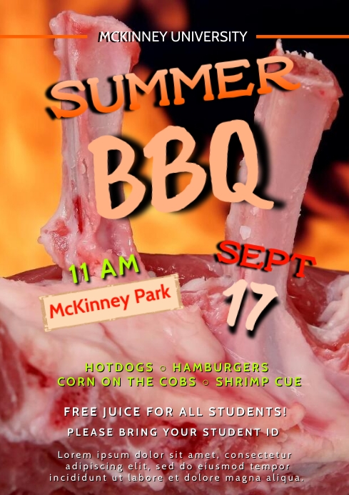 Une Modèle de Barbecue | PosterMyWall