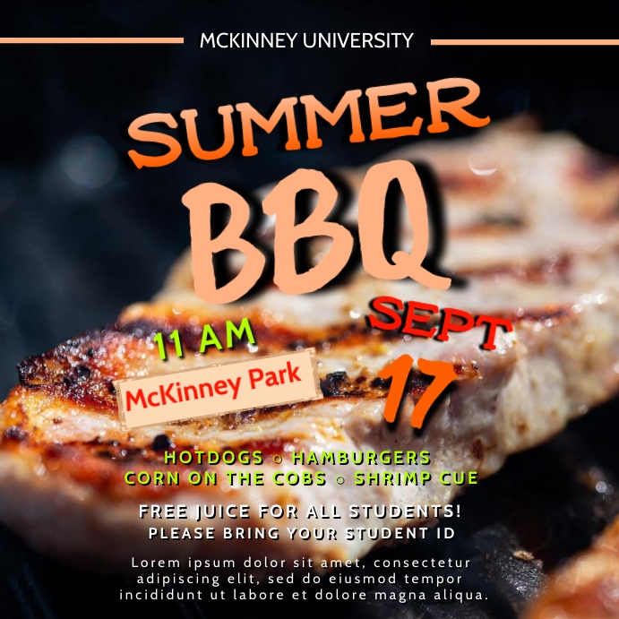 Barbecue template | PosterMyWall