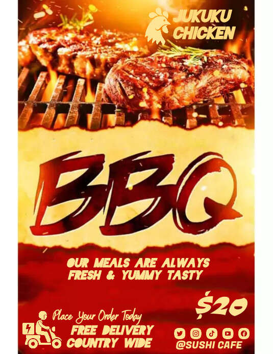 barbecue template | PosterMyWall