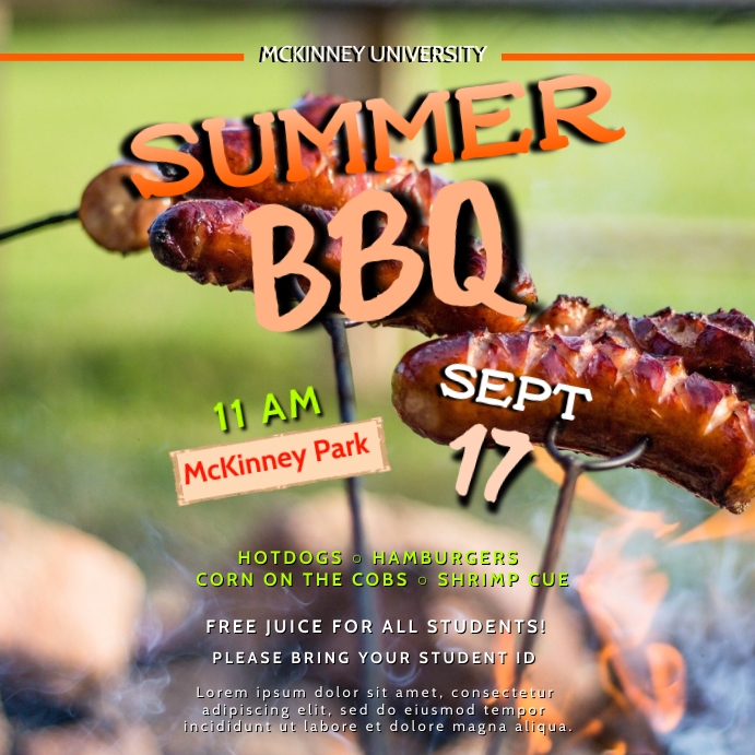 Barbecue template | PosterMyWall