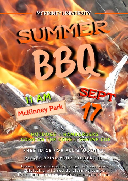Une Modèle de Barbecue | PosterMyWall