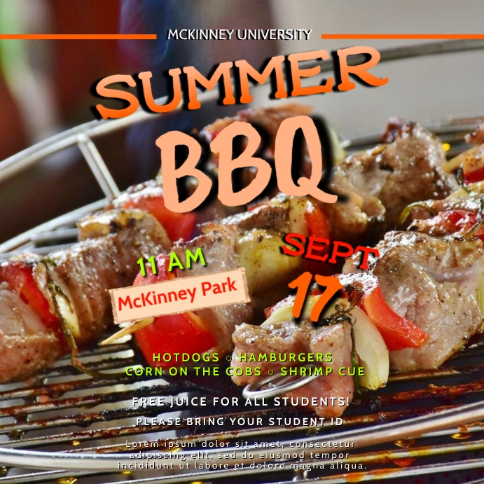 Barbecue template | PosterMyWall