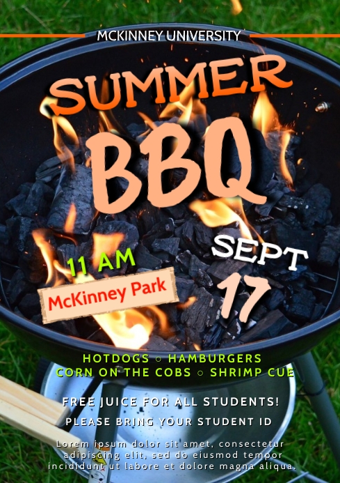 Barbecue template | PosterMyWall