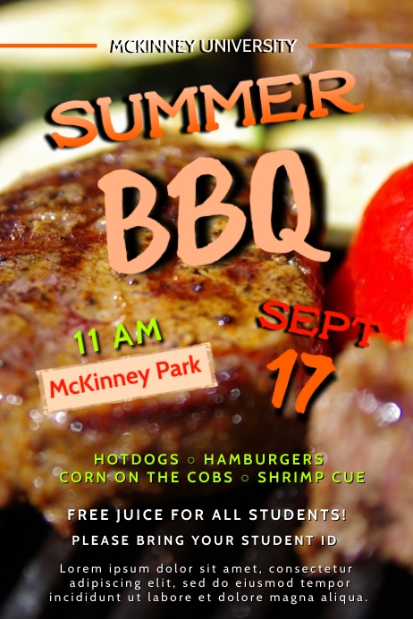 Barbecue template | PosterMyWall
