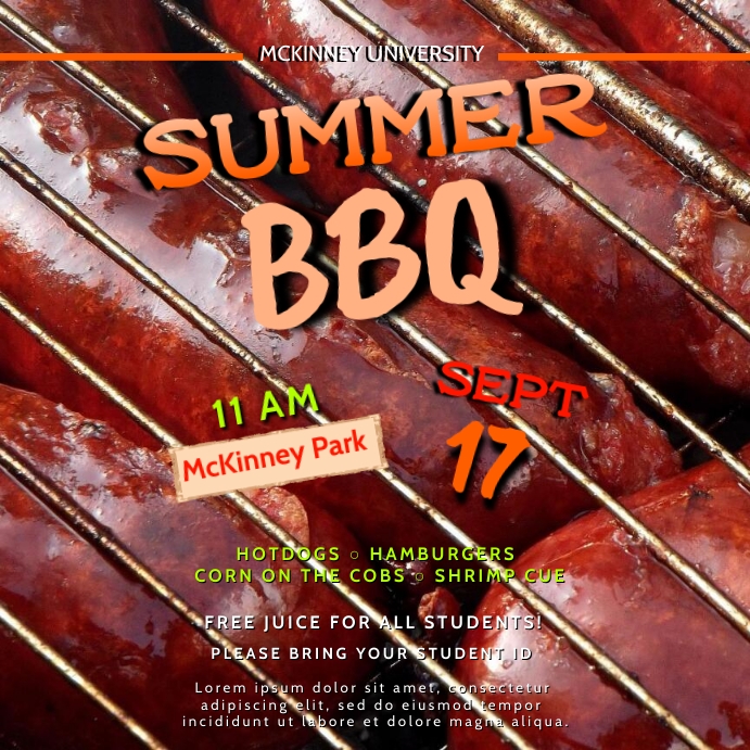 Barbecue template | PosterMyWall