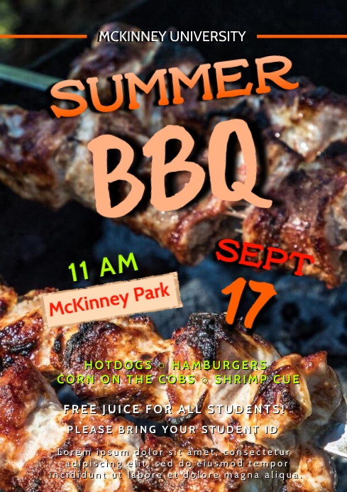 Barbecue template | PosterMyWall