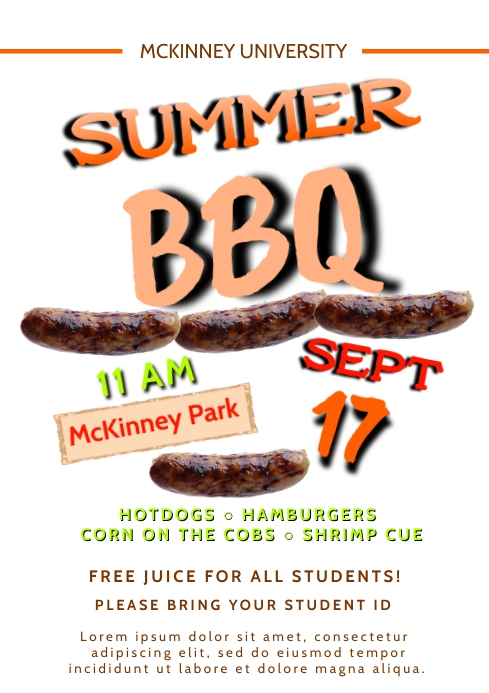 Barbecue template | PosterMyWall