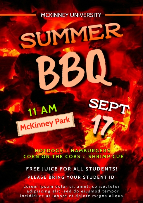 Barbecue template | PosterMyWall
