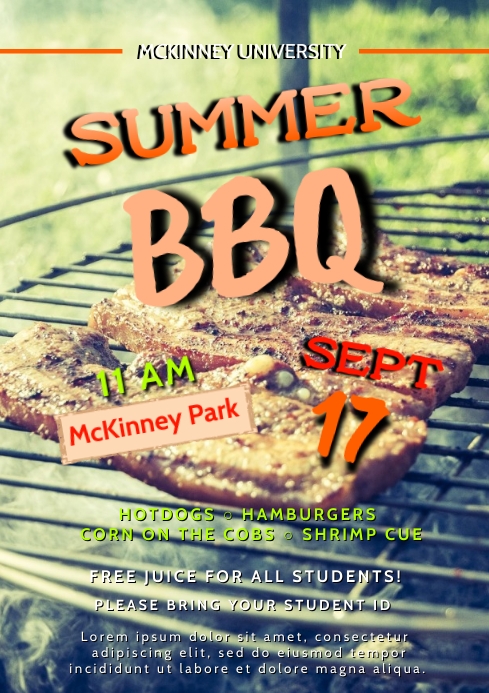 Barbecue template | PosterMyWall
